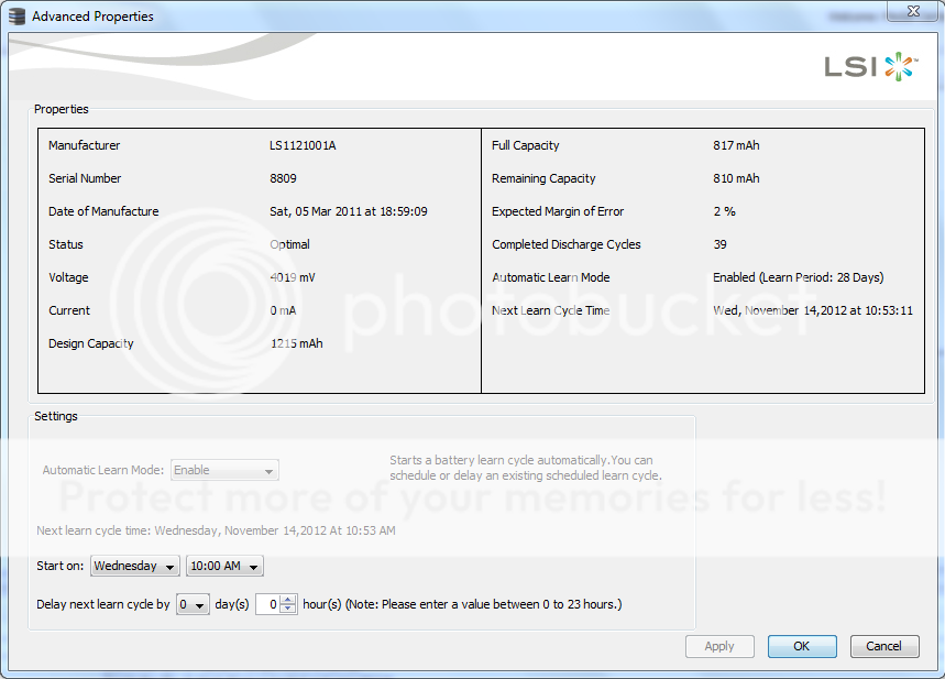 Dell CloudEdge Poweredge C6145 LSI 9260 Battery L3-25034 -19A, part ...